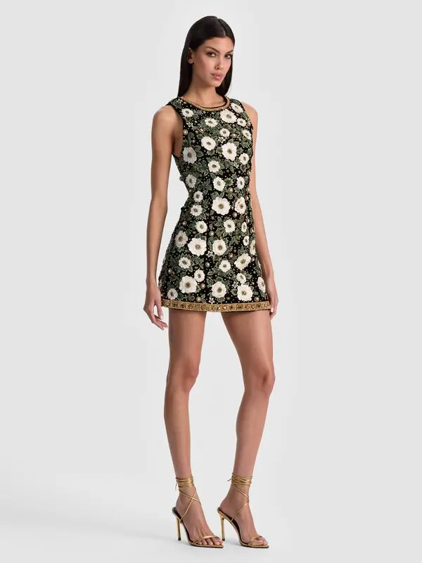 Alice + Olivia Lindsey Embellished Gown