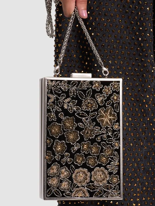 Alice + Olivia Embellished Beaded Clutch - Multi