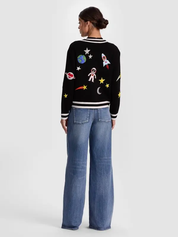 Alice + Olivia Bradley Space Staceface Cardigan