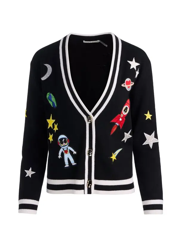 Alice + Olivia Bradley Space Staceface Cardigan