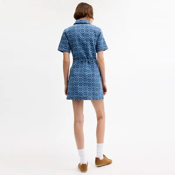 COACH Signature Organic Cotton Denim Dress