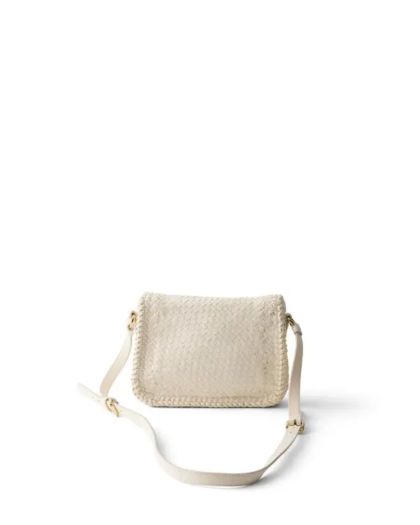 Prada Woven Leather Mini Shoulder Bag