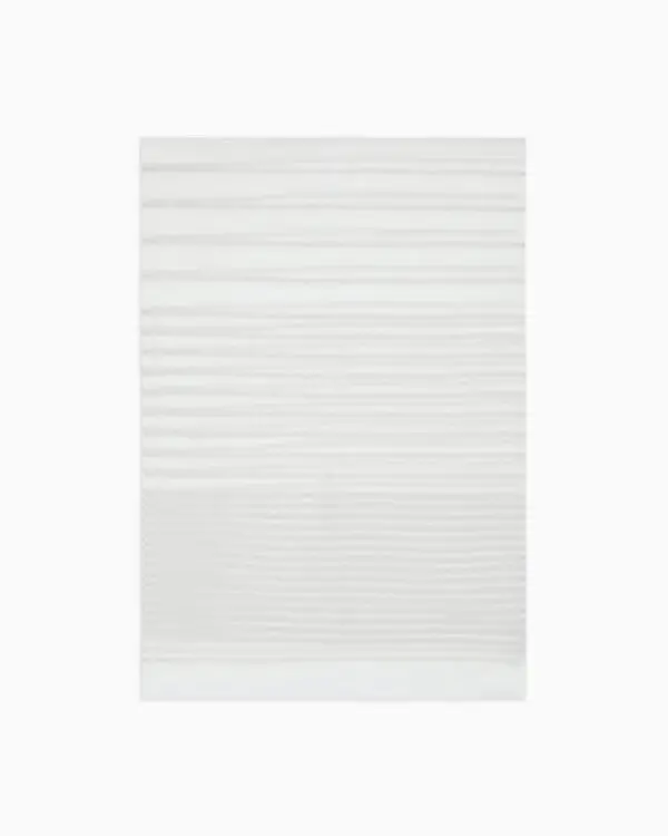 Giorgio Armani Jacquard Striped Linen And Cotton Stole - Light Blue