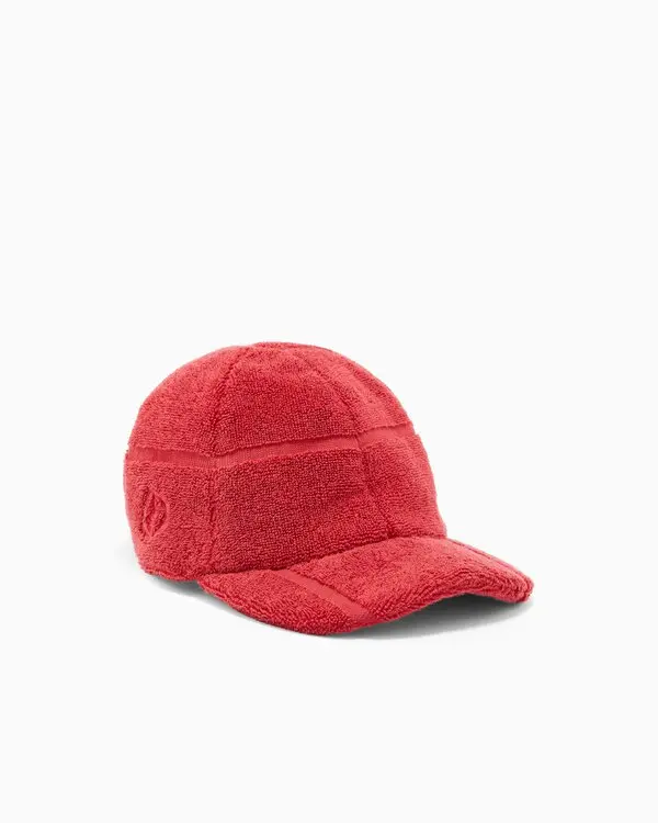 Giorgio Armani Terry Baseball Cap With Embossed Logo - Pink