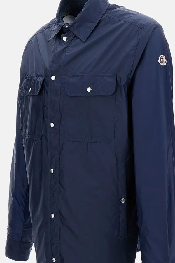 Moncler Lightweight Shirt Jacket - Blue