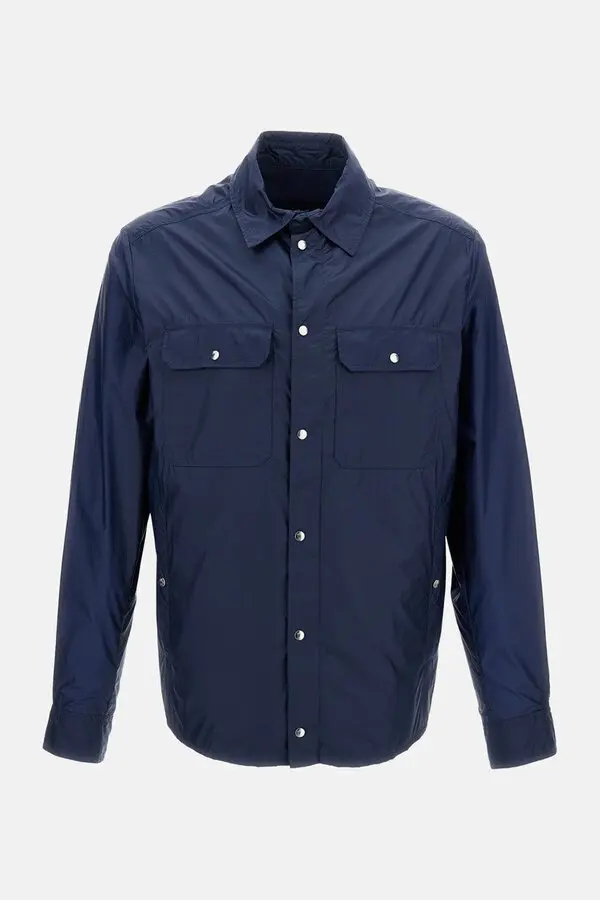 Moncler Lightweight Shirt Jacket - Blue