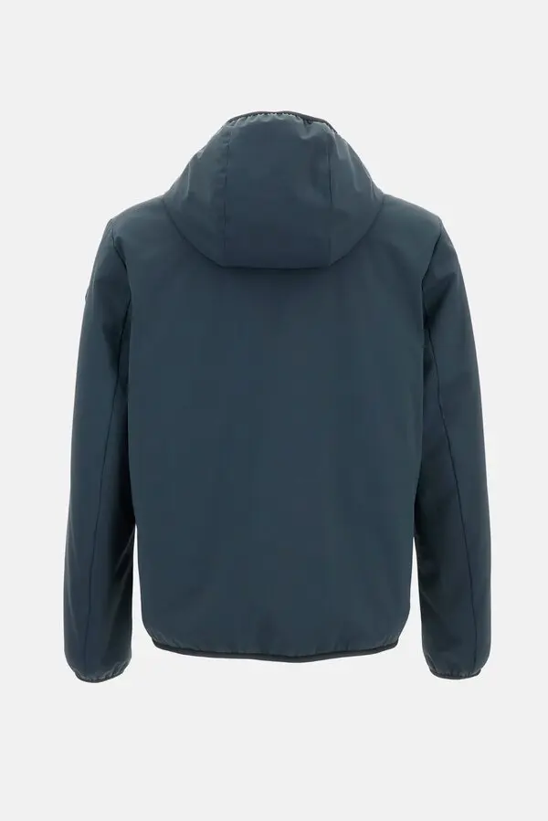 Moncler Hooded Waterproof Zip-up Jacket - Blue