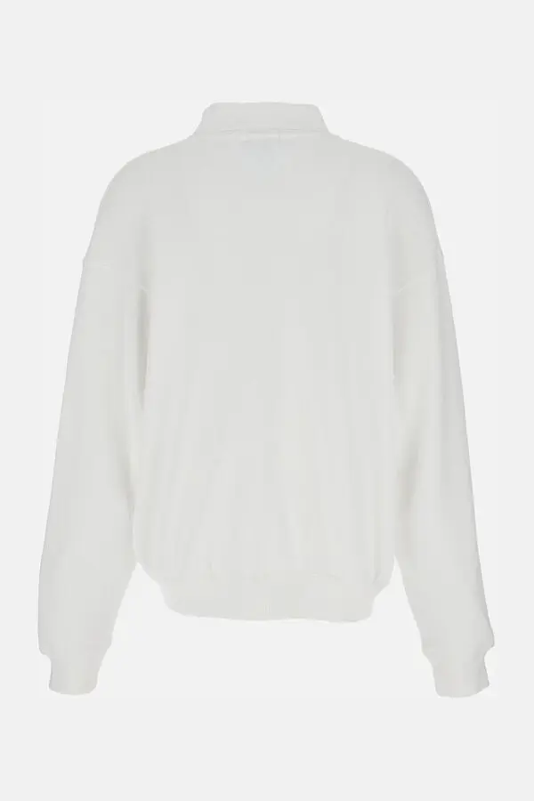 Polo Ralph Lauren Relaxed Fit Embroidered Logo Polo Sweater - Bianco