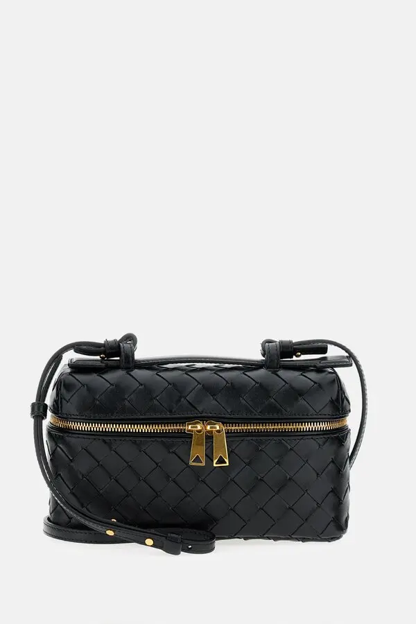 Bottega Veneta Calf Leather Vanity Case - Black