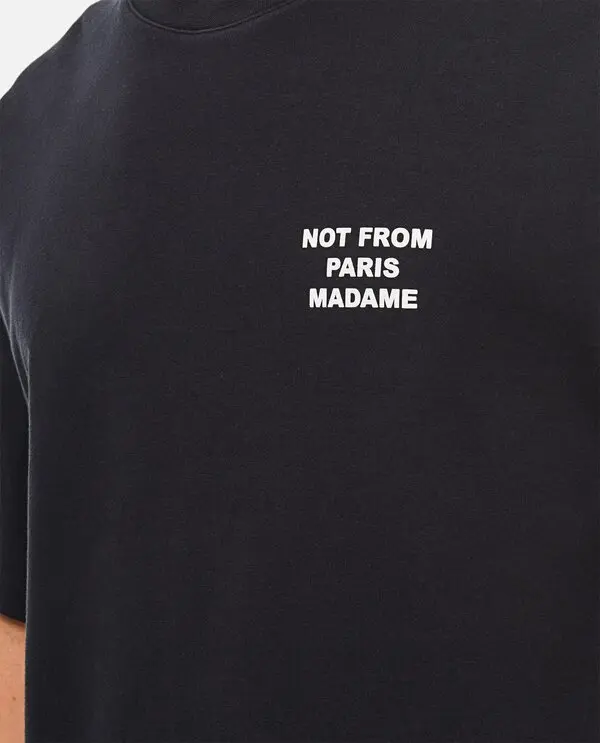 Drole De Monsieur Slogan T-shirt - Black