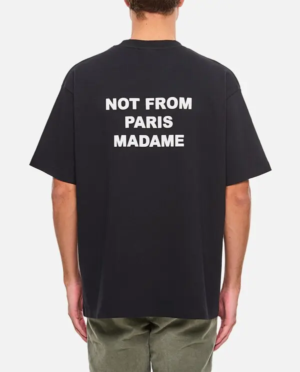 Drole De Monsieur Slogan T-shirt - Black