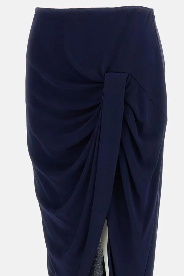 Stella McCartney Draped Pencil Skirt - Blu