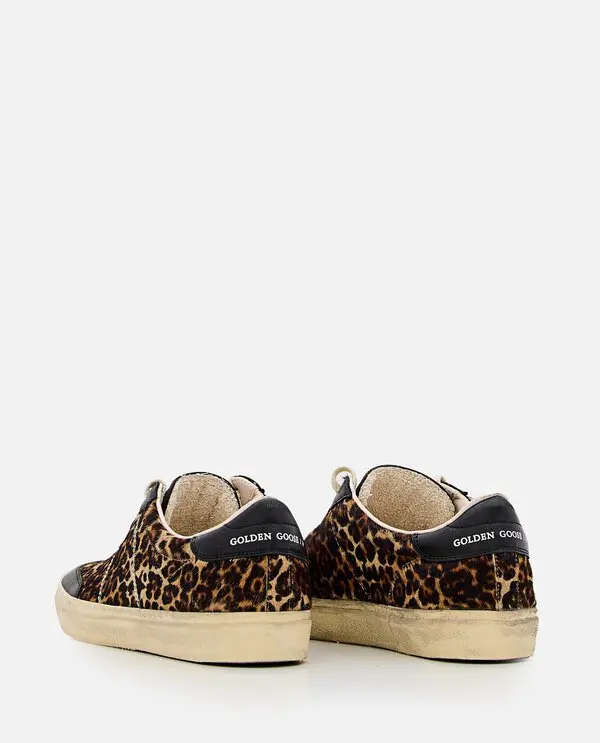 GOLDEN GOOSE Soul-star Leopard Print Leather Sneakers