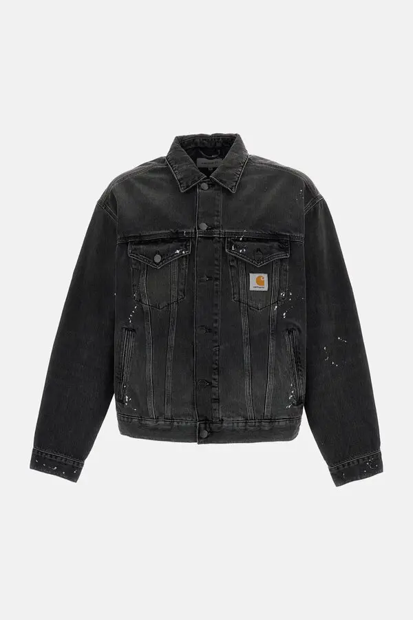 Carhartt Work In Progress Helston 'smith' Denim Jacket - Nero