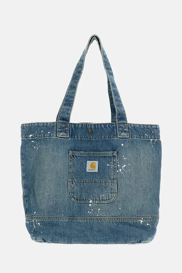 Carhartt Work In Progress Denim Tote Bag - Sky Blue