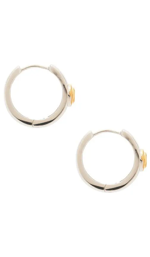 LUV AJ The Luna Bezel Hoops
