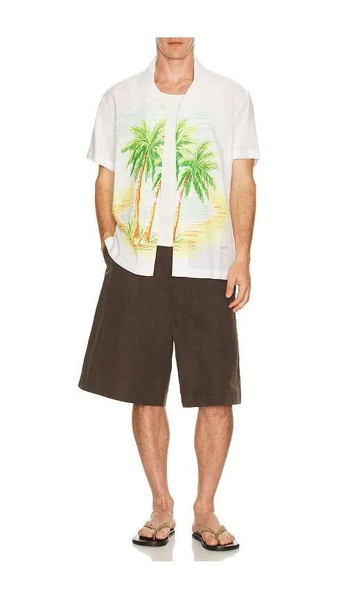 Obey Hyde Woven Shirt In White