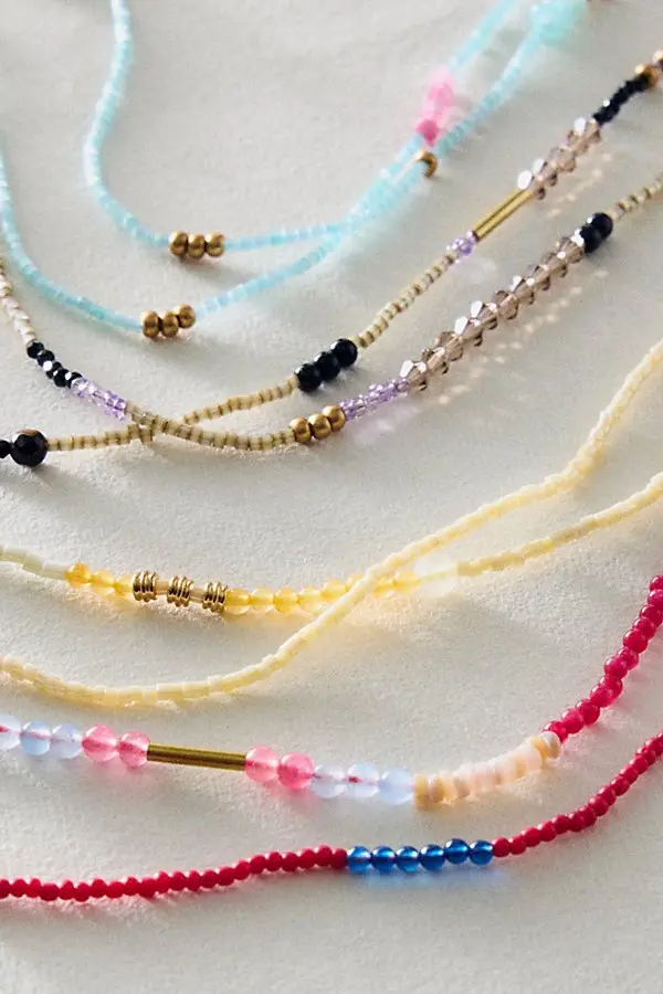 Free People Muse Semi-precious Exaggerated Beaded Necklace - Smokey Quartz