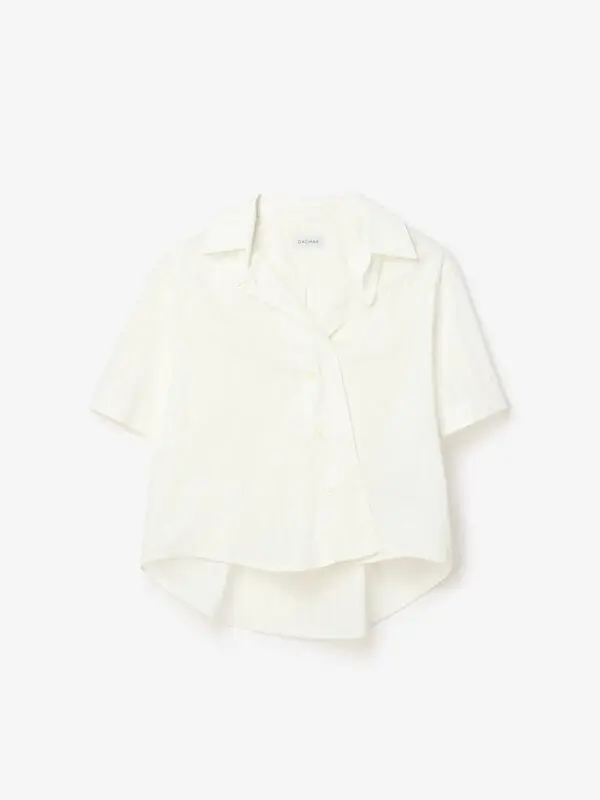 HOUSE OF DAGMAR Striped Jacquard Cotton Shirt - White