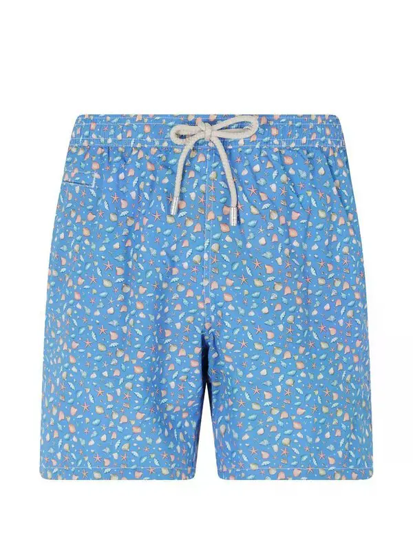 MC2 SAINT BARTH Micro Shell-print Swim Shorts