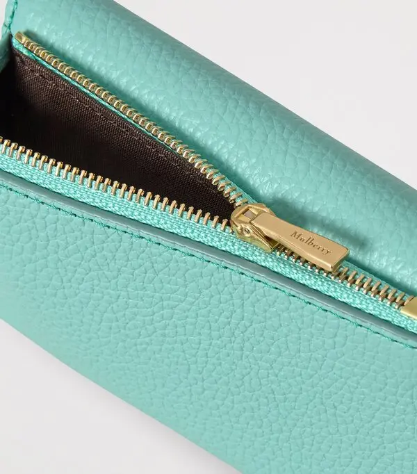 Mulberry Small Leather Folded Darley Wallet - Blue