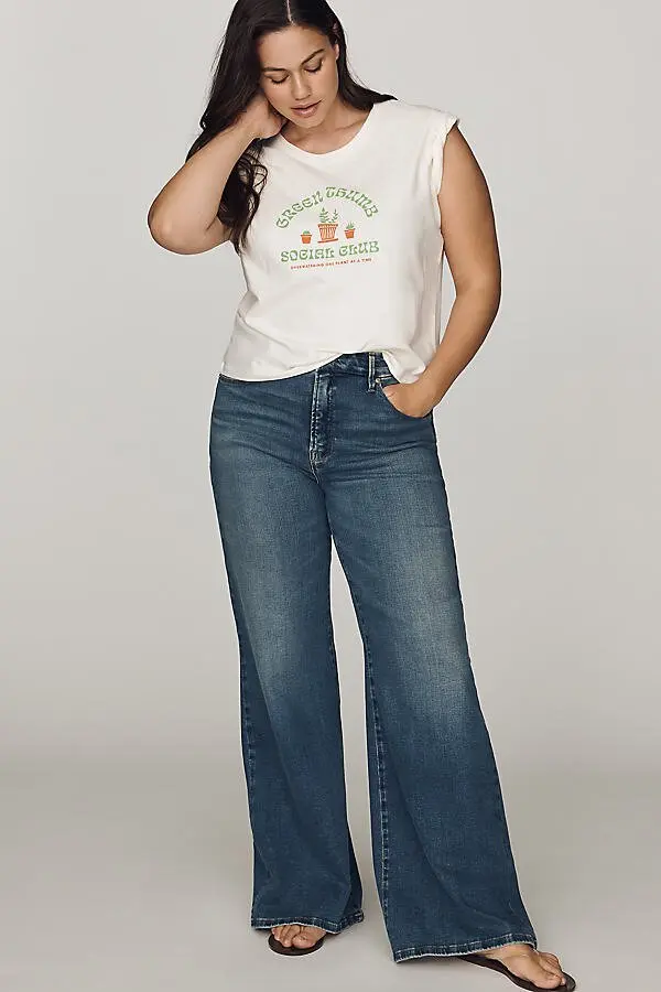 Maeve Evelyn Perfect Cotton Graphic T-shirt - Ivory