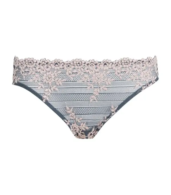 Wacoal Embrace Lace Bikini Briefs - Grey
