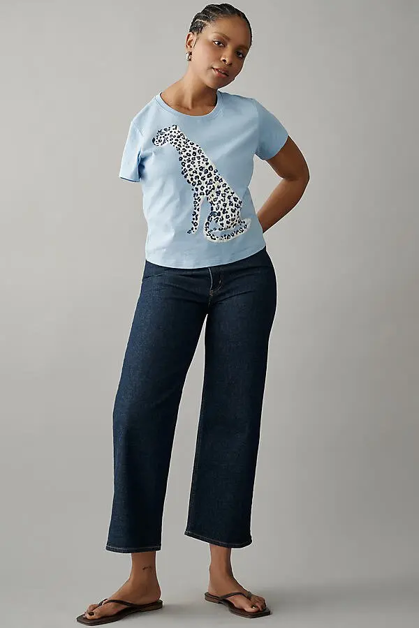 Maeve Evelyn Cotton T-shirt With Graphic Print