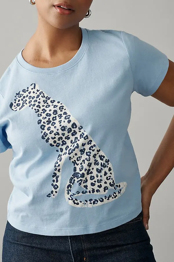Maeve Evelyn Cotton T-shirt With Graphic Print