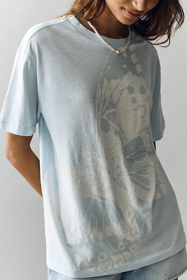 Anthropologie Cotton Graphic T-shirt