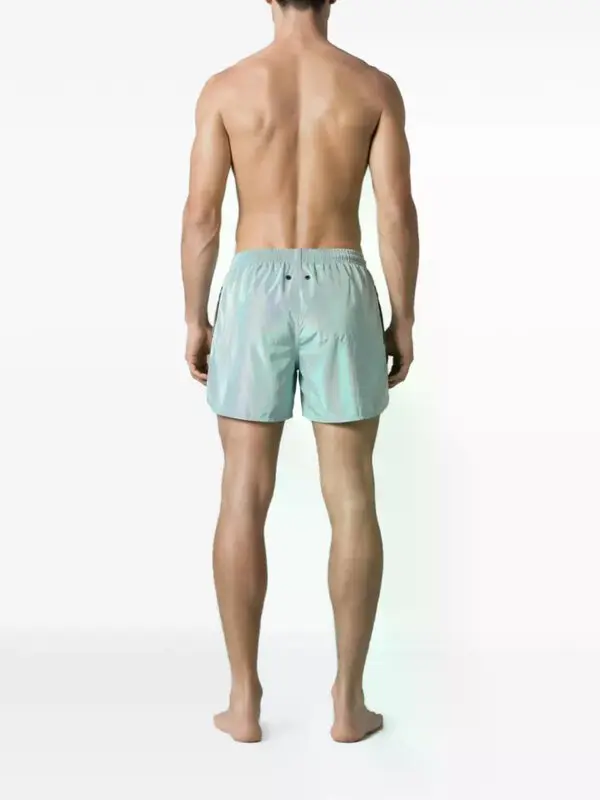 TRIBE AND TRUE Iridescent Drawstring Swim Shorts