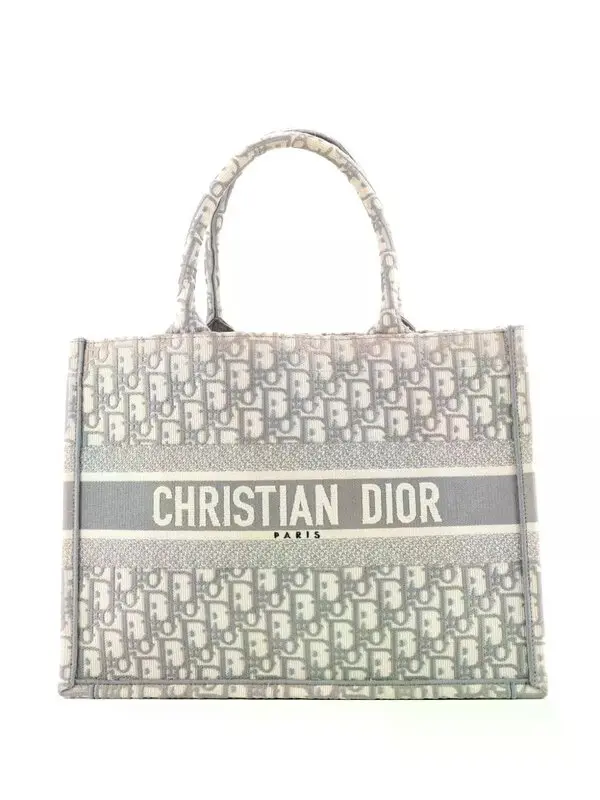 Dior Book Oblique Canvas Medium Tote Bag