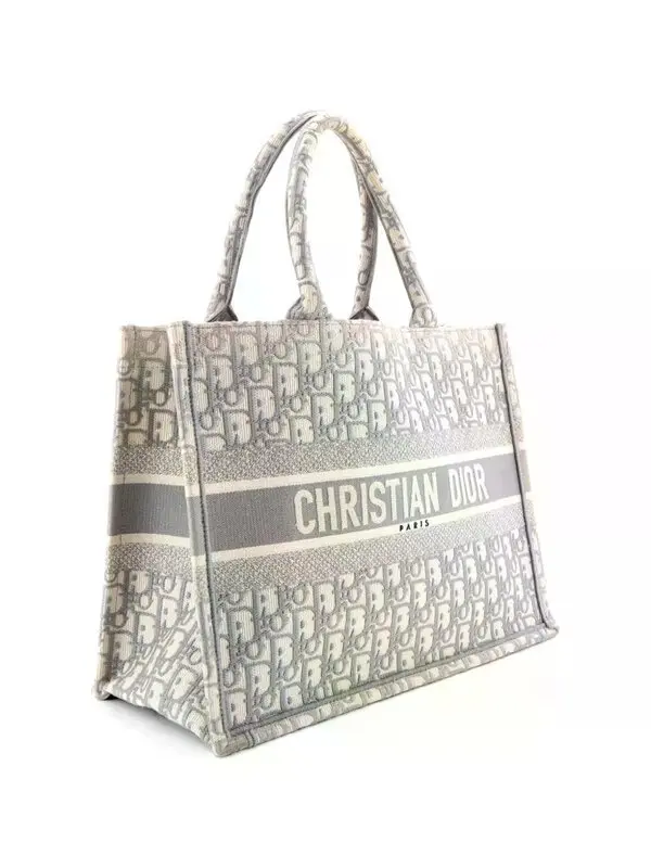 Dior Book Oblique Canvas Medium Tote Bag
