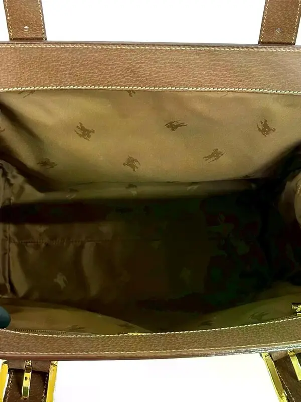 Burberry Monogram Canvas Handbag