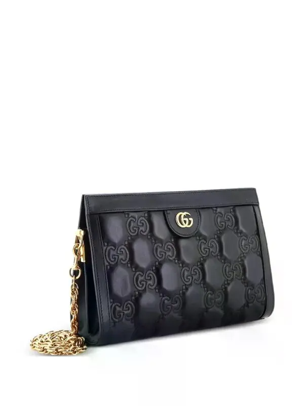 Gucci Matelassé Leather Small Shoulder Bag - Black