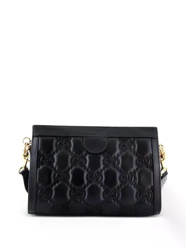Gucci Matelassé Leather Small Shoulder Bag - Black