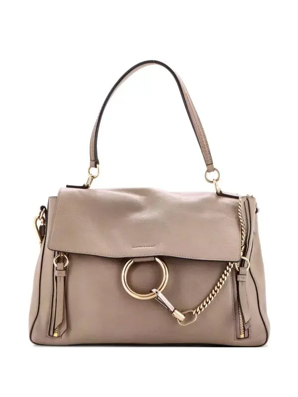Chloé Faye Medium Satchel Bag - Grey