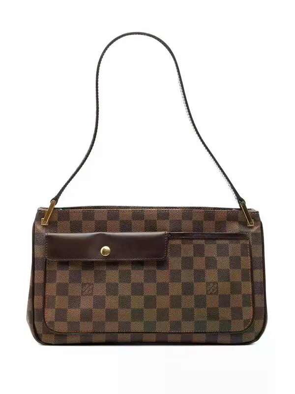 LOUIS VUITTON Damier Ebene Aubagne Shoulder Bag - Brown