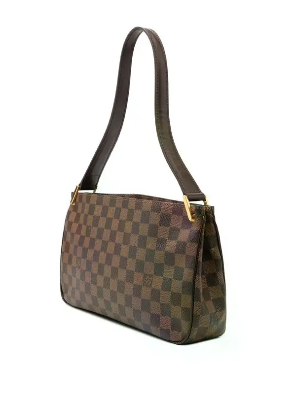 LOUIS VUITTON Damier Ebene Aubagne Shoulder Bag - Brown