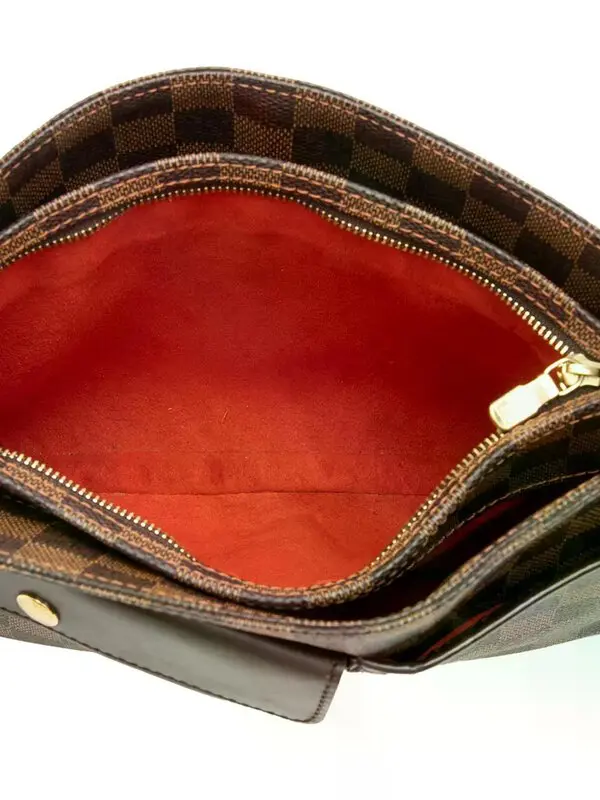 LOUIS VUITTON Damier Ebene Aubagne Shoulder Bag - Brown