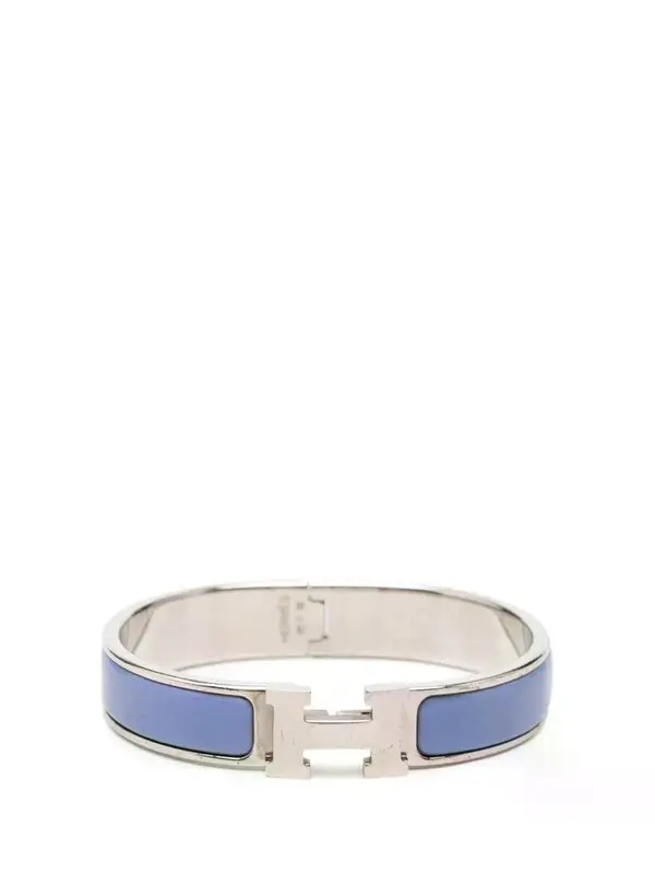 Hermès Enamel Clic H Bracelet Pm - Blue