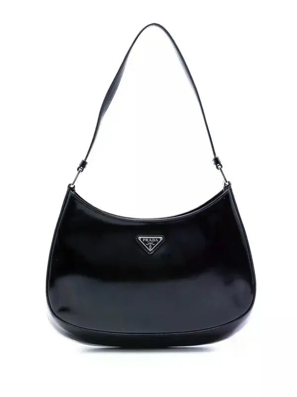 Prada Spazzolato Leather Cleo Shoulder Bag