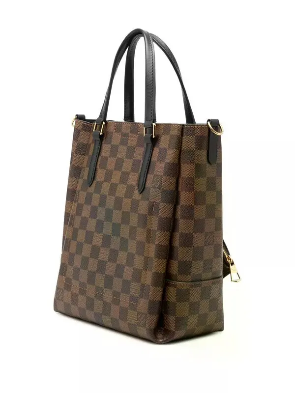 LOUIS VUITTON Damier Ebene Belmont Pm Satchel - Brown