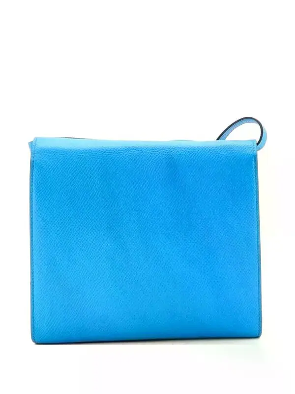 Hermès Clic Wallet On Strap Epsom Shoulder Bag - Blue
