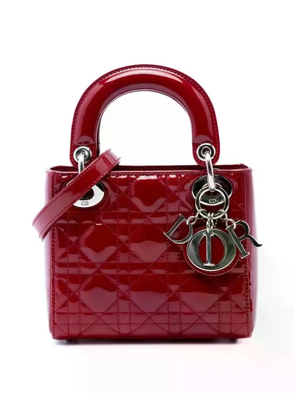 Dior Mini Lady Satchel - Red