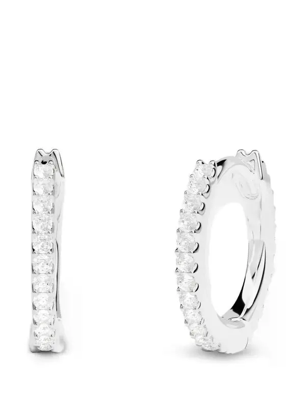 APM MONACO Promesse Hoop Earrings - Silver