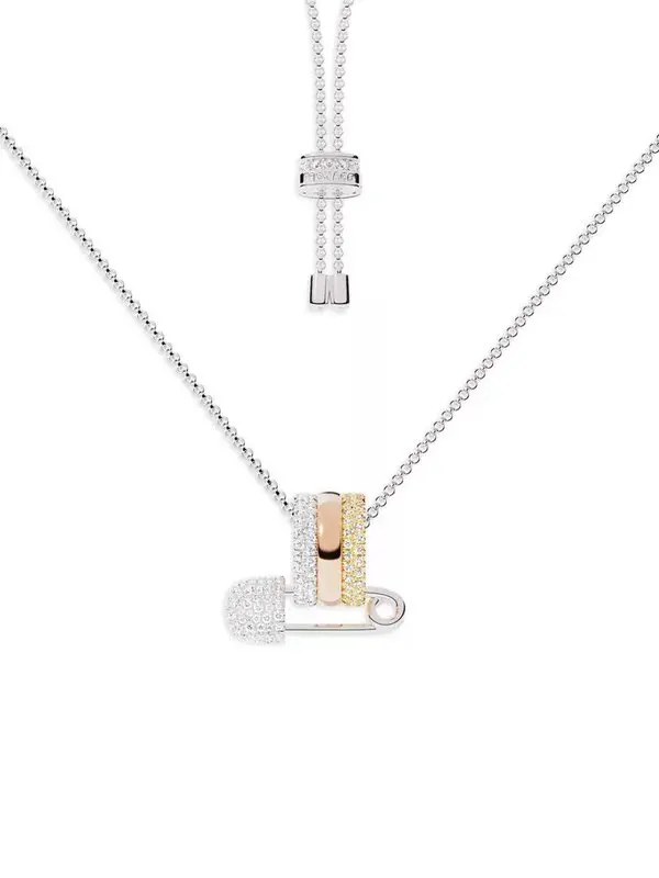 APM MONACO Safety Pin Necklace - Silver