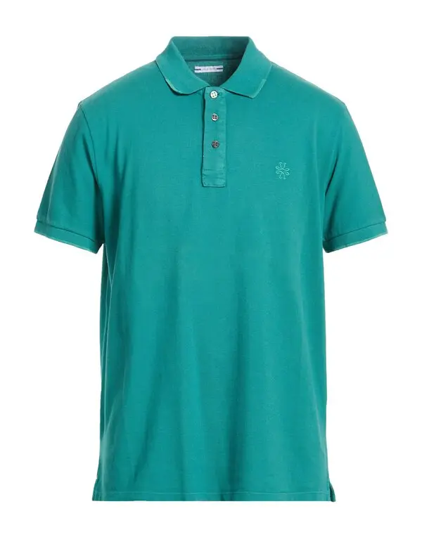 JACOB COHЁN Polo Shirt Size Cotton, Elastane - Green
