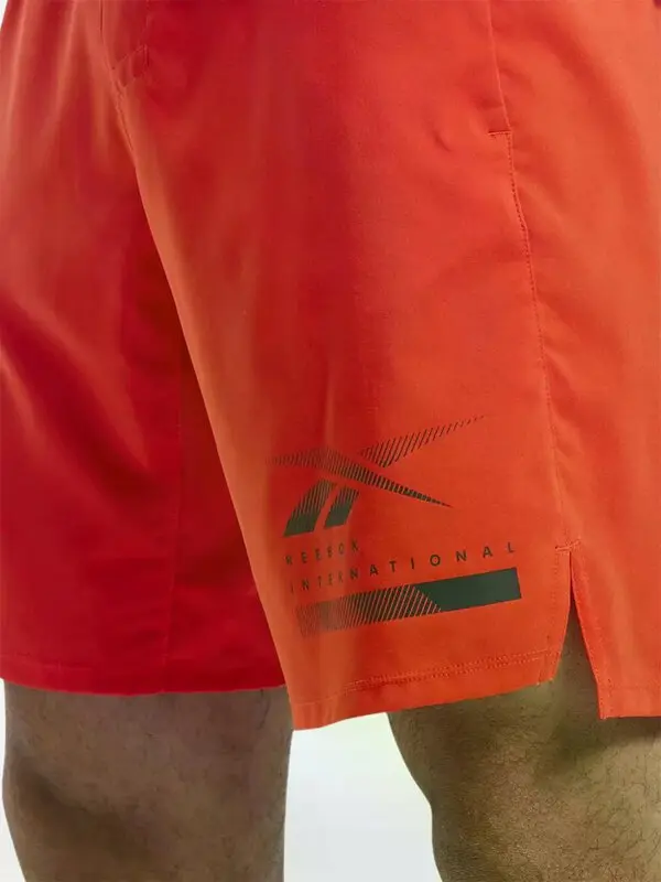 REEBOK Logo Print Track Shorts