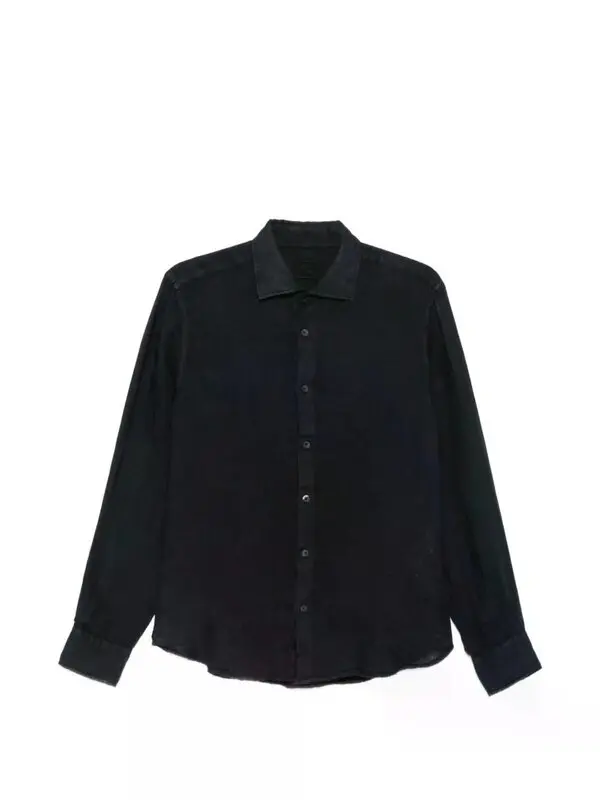 120% Lino Long-sleeve Button-up Shirt